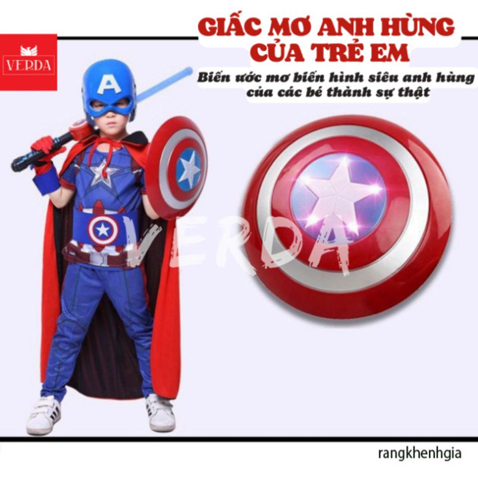 Khiên Siêu Anh Hùng LED Phát Nhạc - Captain America, Spider-Man, Iron ...