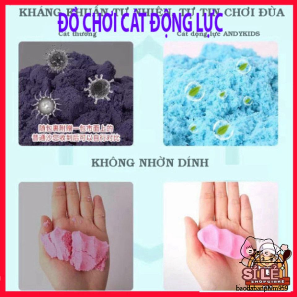 Hộp Cát Động Lực 1 Kg Kèm Khuôn Chơi - Cát Mềm Dẻo An Toàn Cho Bé ...