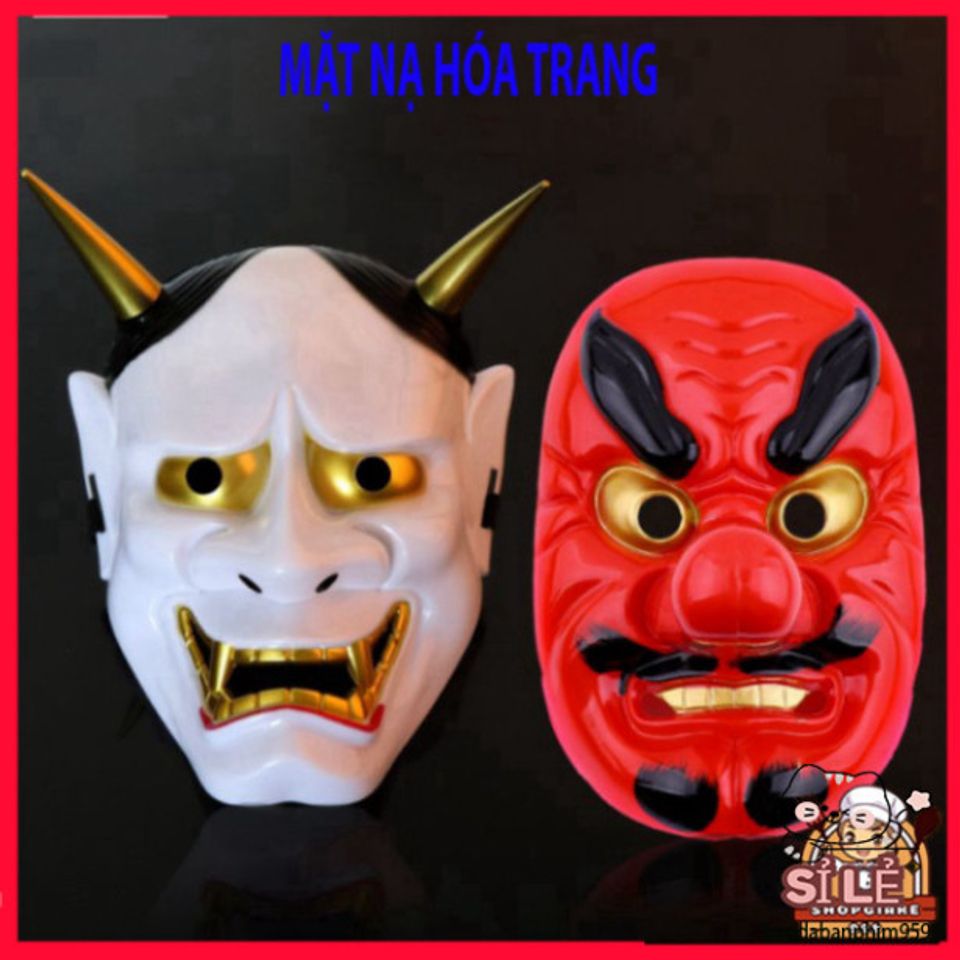 Mặt Nạ Oni Noh Hannya Halloween - Quỷ Vương Hai Sừng Độc Đáo Cho Tiệc ...