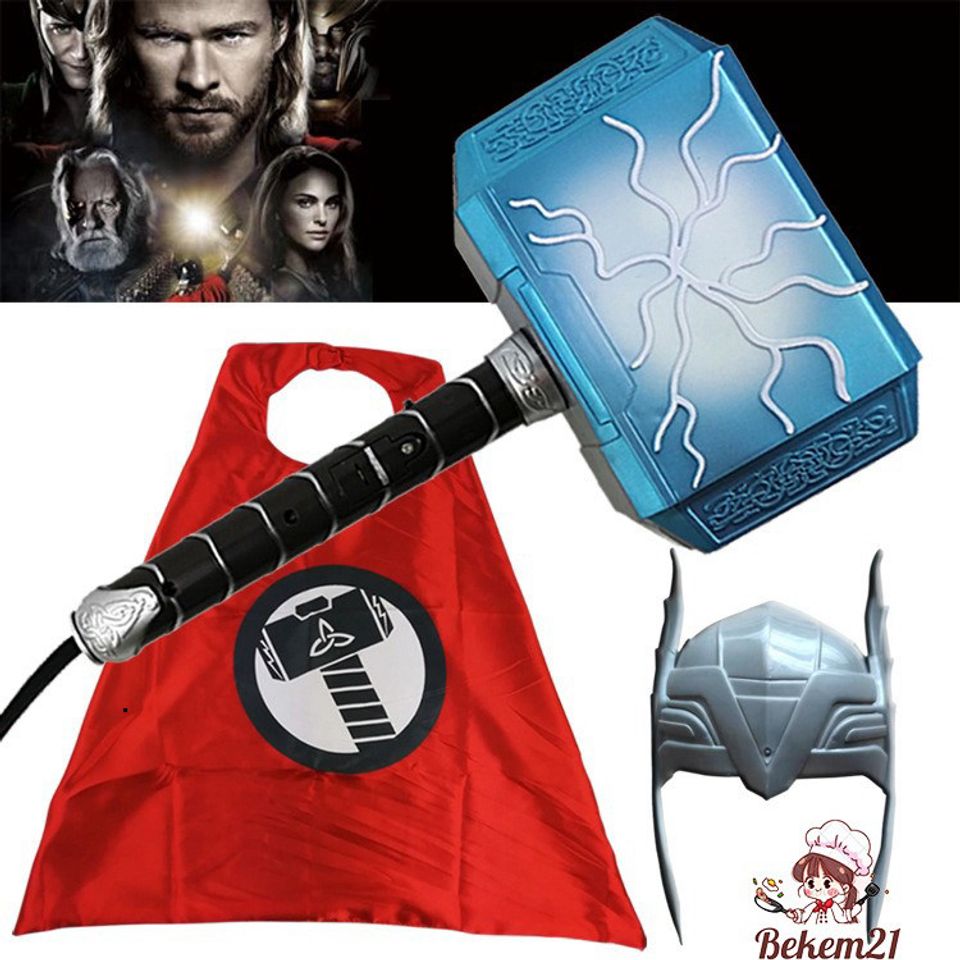 Búa và Khiên Ánh Sáng Thor - Set Đồ Hóa Trang Siêu Anh Hùng Thần Sấm ...