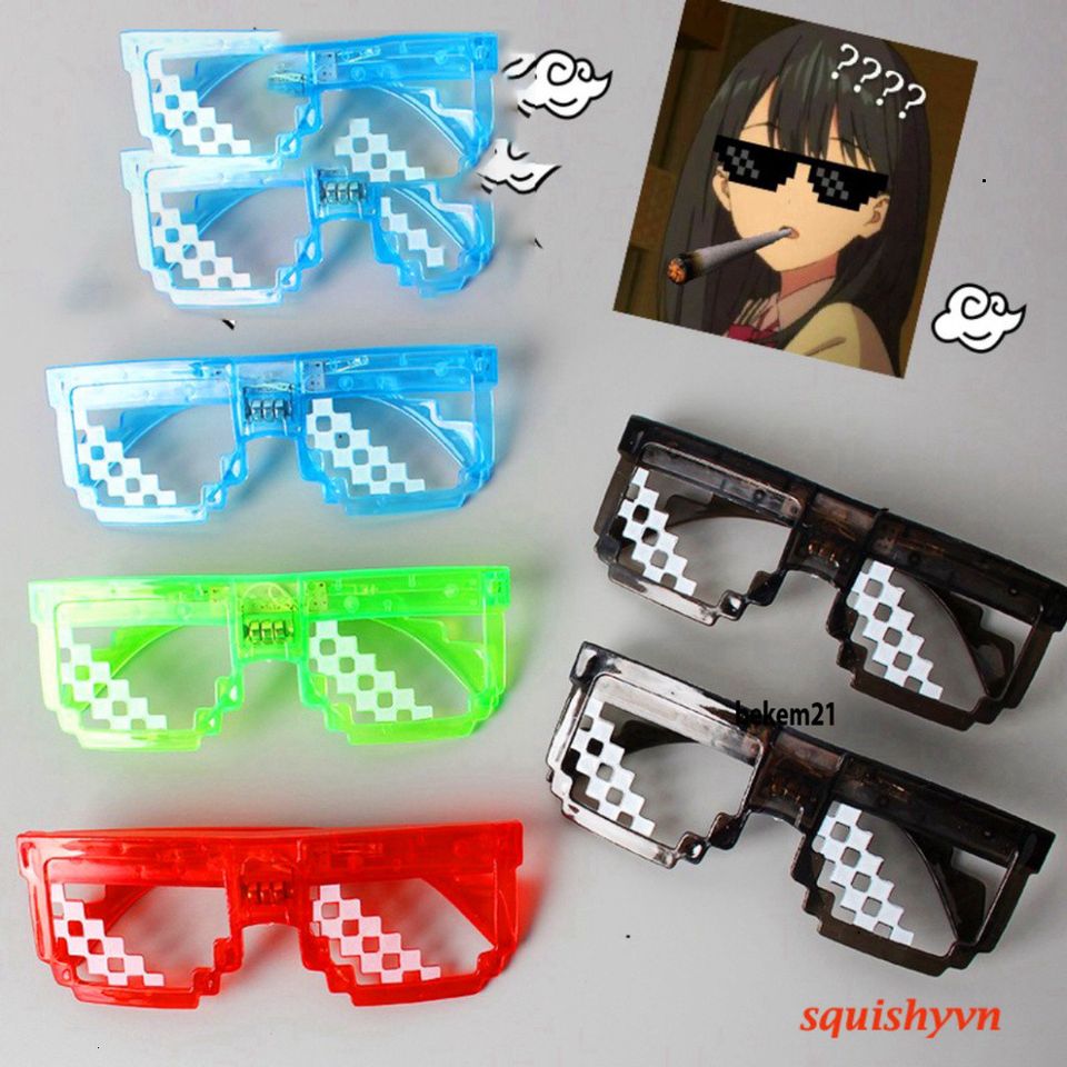 Kính LED Thug Life Phát Sáng Độc Đáo - Mắt Kính Huỳnh Quang Nhiều Màu ...