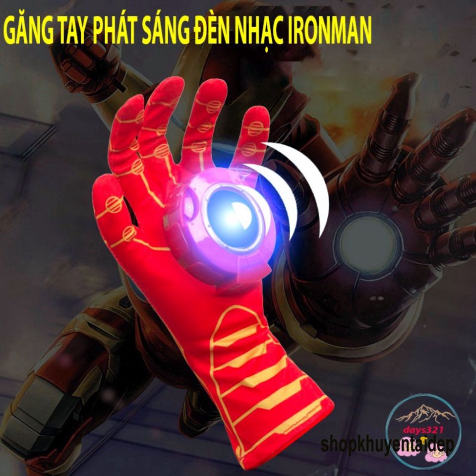 Găng Tay Chưởng Ironman LED Nhạc - Đồ Chơi Giả Trang Siêu Nhân MARVEL ...