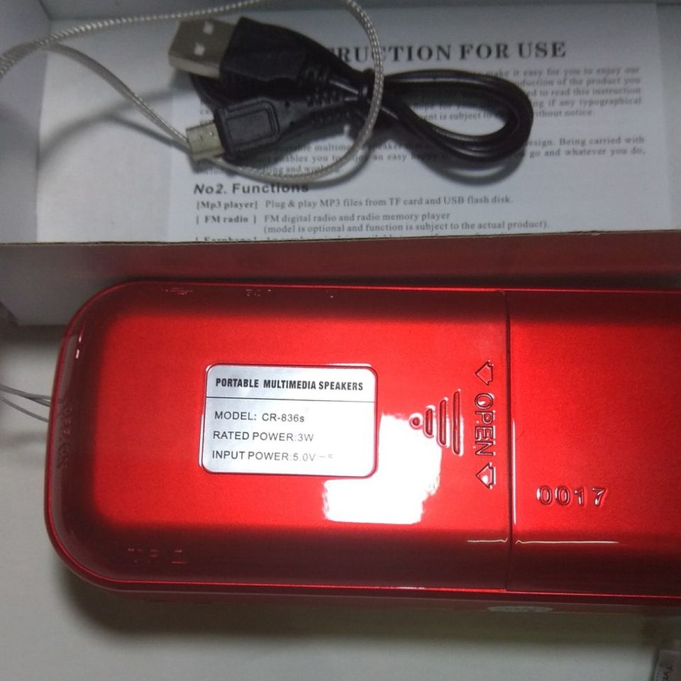Loa Craven CR-836S - Loa Thẻ Nhớ, USB, FM Radio Có Đèn Pin - Thiết Bị ...