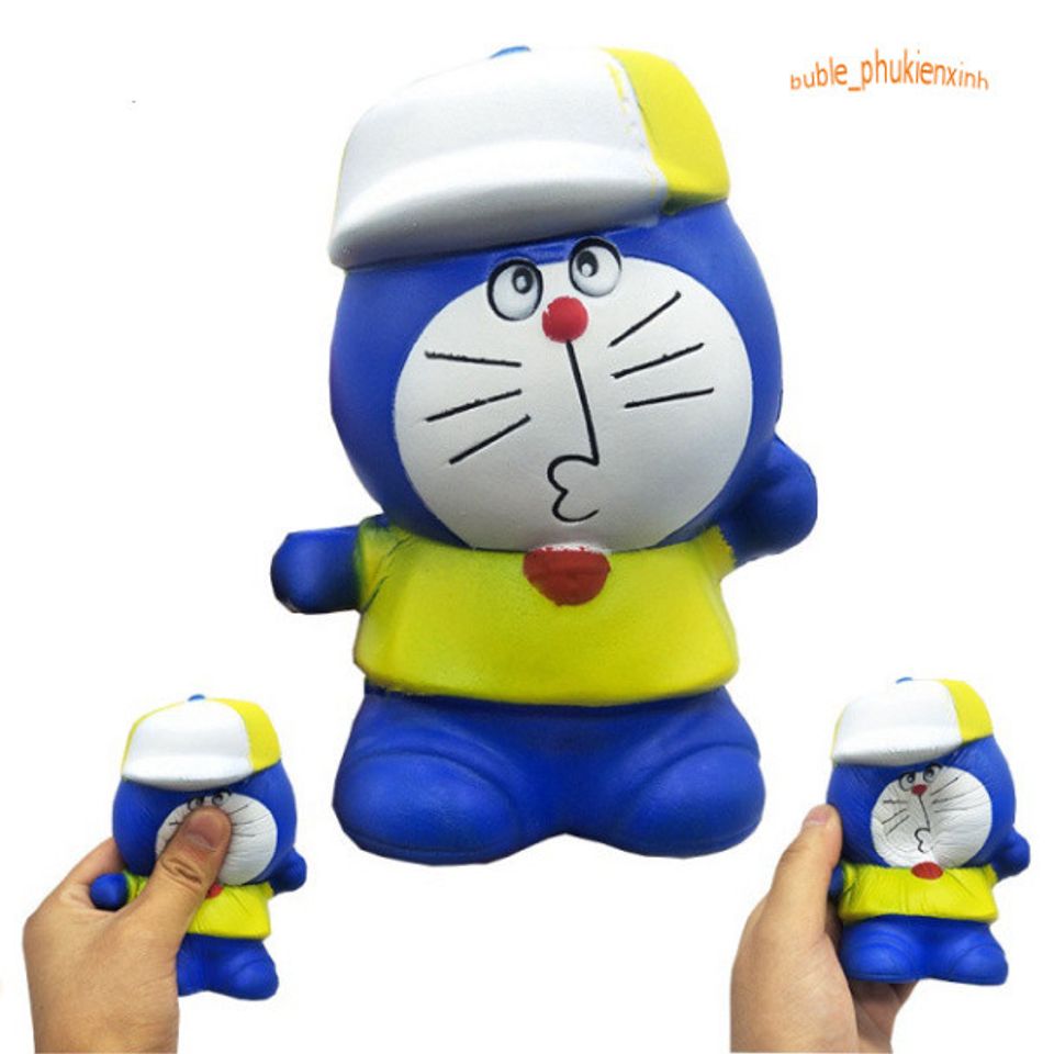 Mô Hình Squishy Doremon Đội Mũ - Đồ Chơi Bóp Mềm Có Hương Thơm Dễ ...