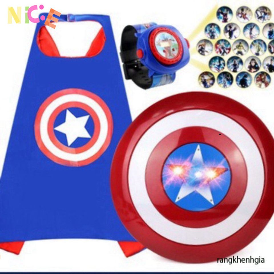 Bộ Cosplay Avengers KHIÊN, KIẾM & MẶT NẠ LED Nhạc cho Người Nhện, Người ...