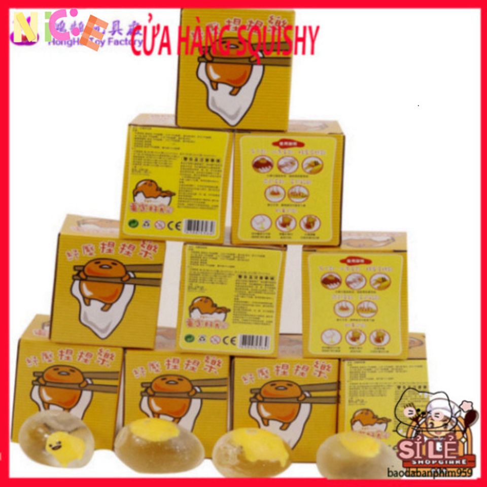 Mô Hình Squishy Gudetama Trứng Bánh Flan - Đồ Chơi Giải Tỏa Căng Thẳng ...