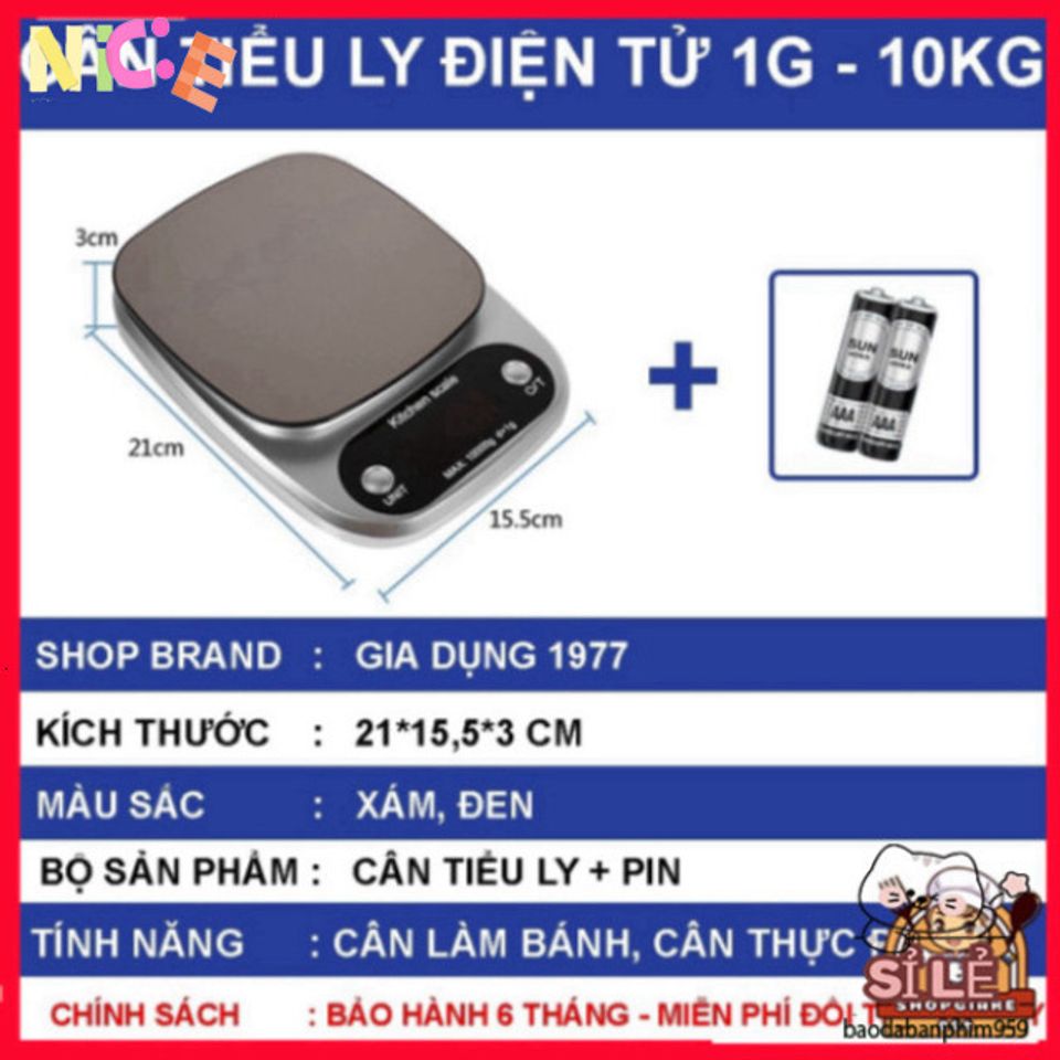 Cân Điện Tử Mini Kitchen Scale 1g-10kg - Thiết Bị Làm Bánh Chính Xác ...
