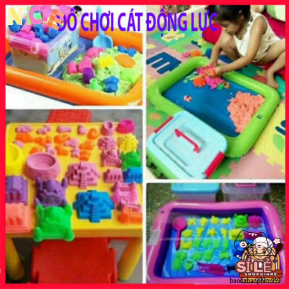 Combo Chơi Cát Động Lực 0.5kg - Bộ Dụng Cụ Phao, Khuôn, Xẻng Thú Vị Cho ...