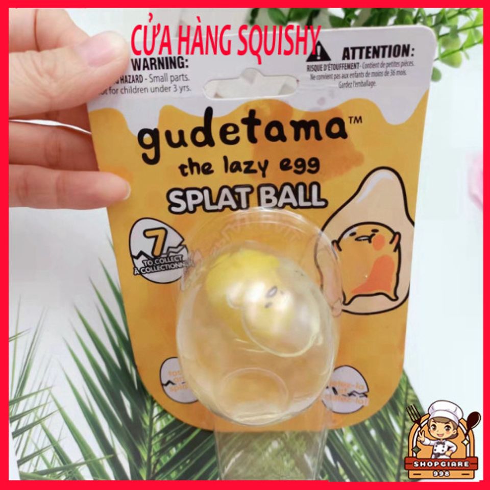 Đồ Chơi Squishy Gudetama Trứng Lưới Bóp Trút Giận - Mô Hình Bánh Flan ...