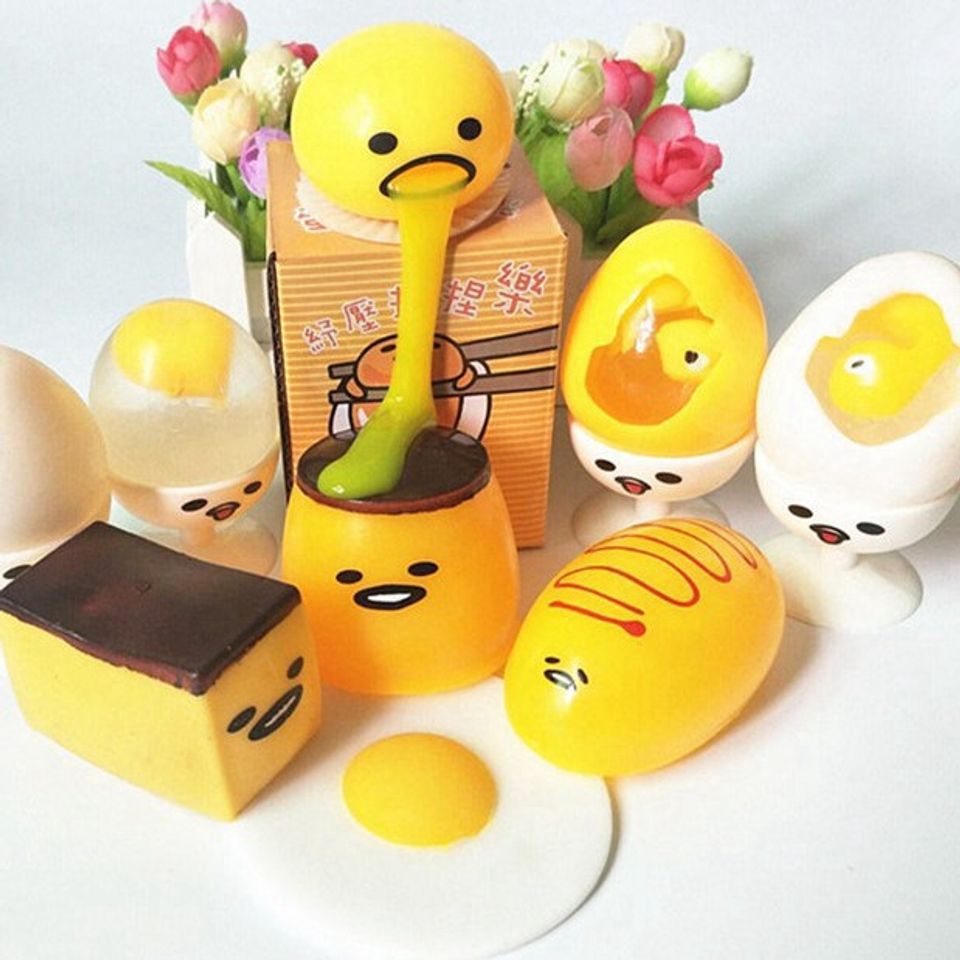 Bánh Flan Gudetama Squishy - Đồ Chơi Trút Giận Mềm Dẻo Hình Tròn, Giải ...