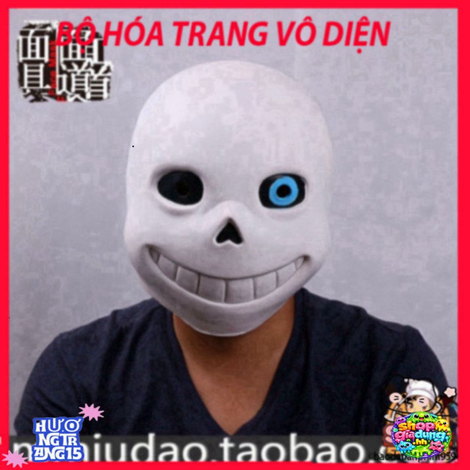 Mặt Nạ Cosplay Sans Undertale - Phụ Kiện Hóa Trang Đầu Mắt Xanh An Toàn ...