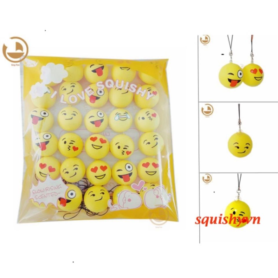 Bộ 30 Squishy Emoji Mềm Mại - Đồ Chơi Giải T Stress, Hình Mặt Cười Đáng ...