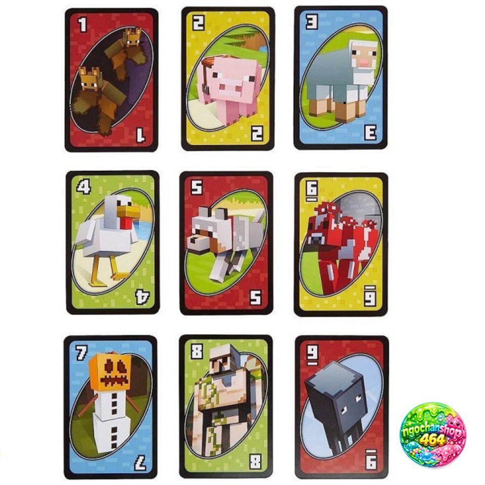 Trò Chơi Thẻ UNO Minecraft - Thẻ Đa Năng Match & Cube Creeper, Đồ Chơi ...