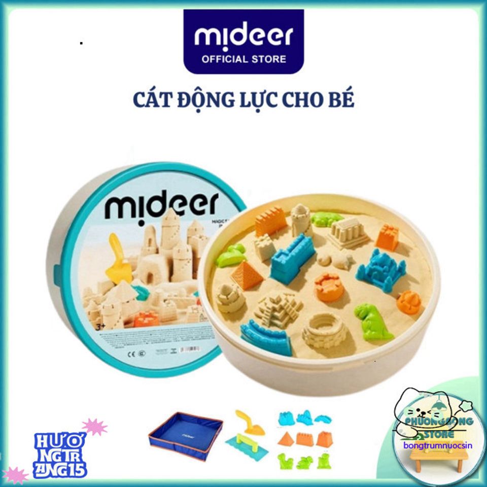 Bộ Cát Động Lực Mideer An Toàn 1kg - Khuôn Dụng Cụ Đa Dạng - Trải ...