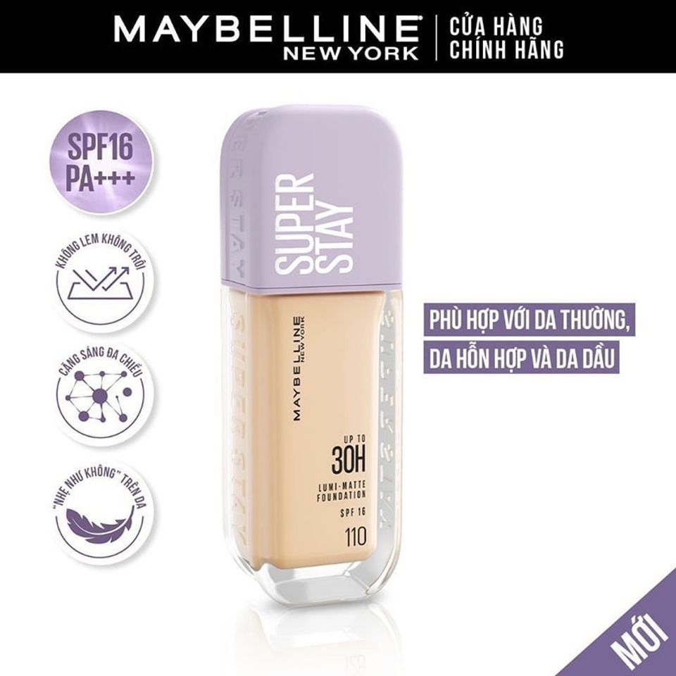 [B E B U] Kem Nền Maybelline Super Stay Up To 30H Lumi Matte Foundation ...