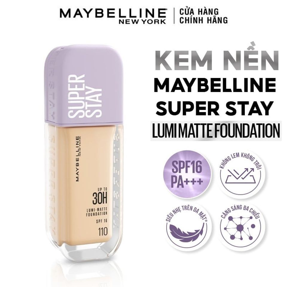 [B E B U] Kem Nền Maybelline Super Stay Up To 30H Lumi Matte Foundation ...