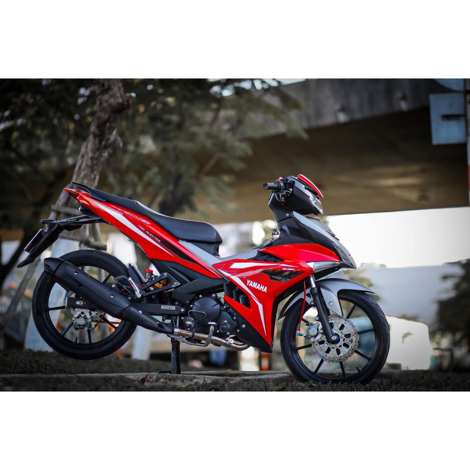 Tem Rời Dán Xe Exciter 150 Mẫu MX Đỏ Đen Xám Zin Cực Đẹp, Hàng 3 Lớp ...