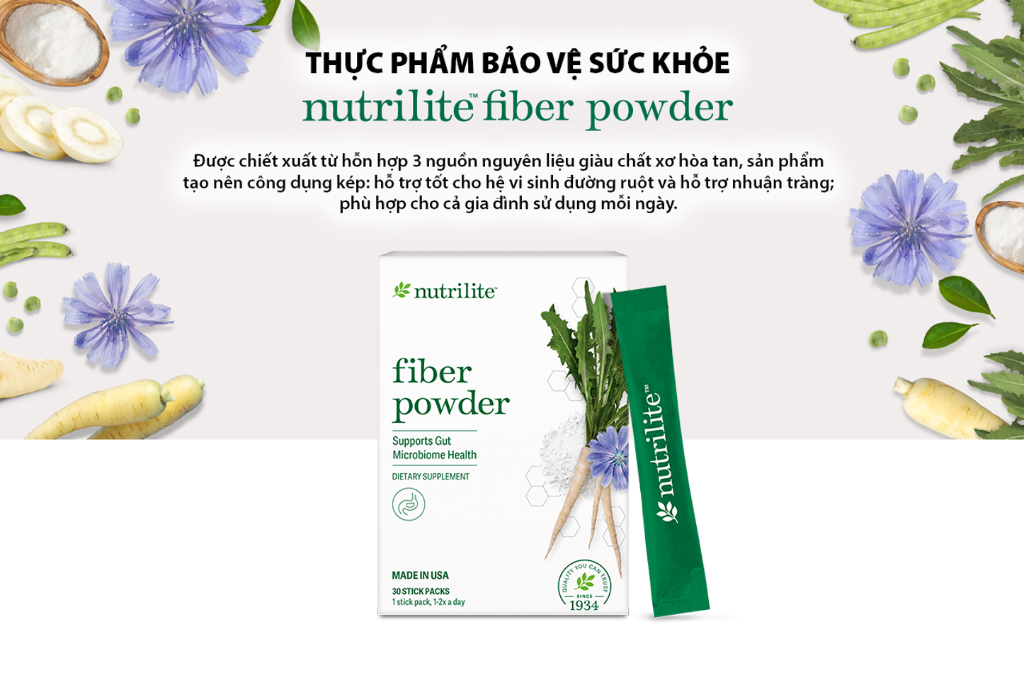 TP BVSK Nutrilite™ Fiber Powder Chất Xơ