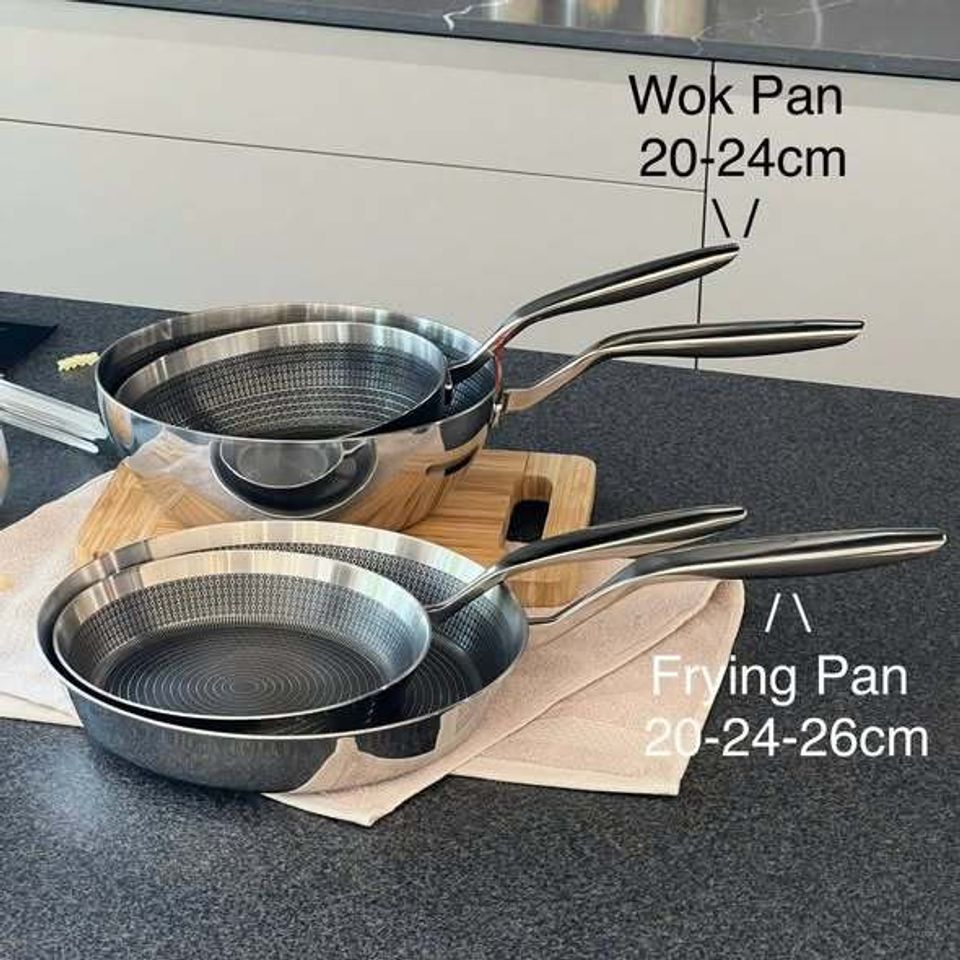 Chảo rán đúc inox chống dính vân nổi Kaiyo 733143