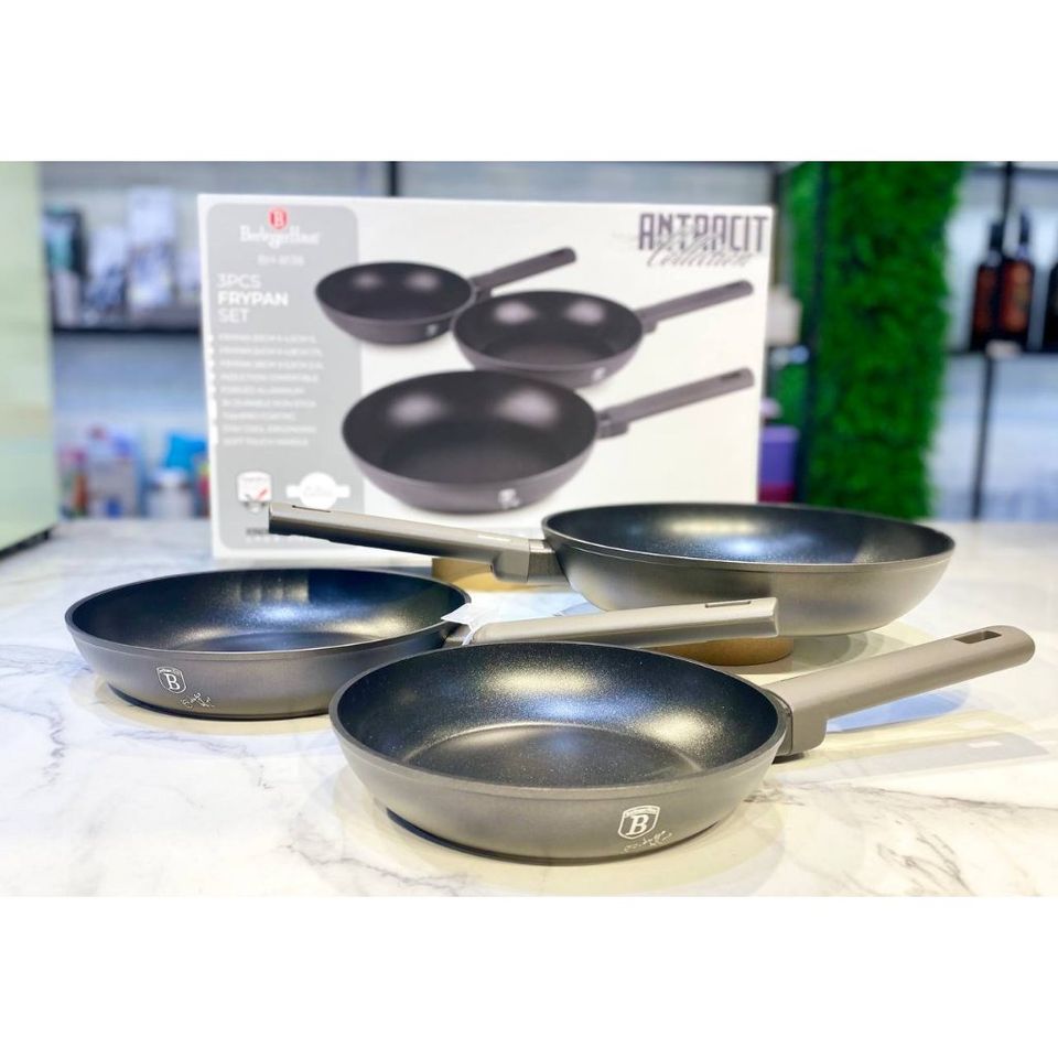 Chảo rán Berlinger Haus BH/8114 28cm màu than đen – Antracit Collection