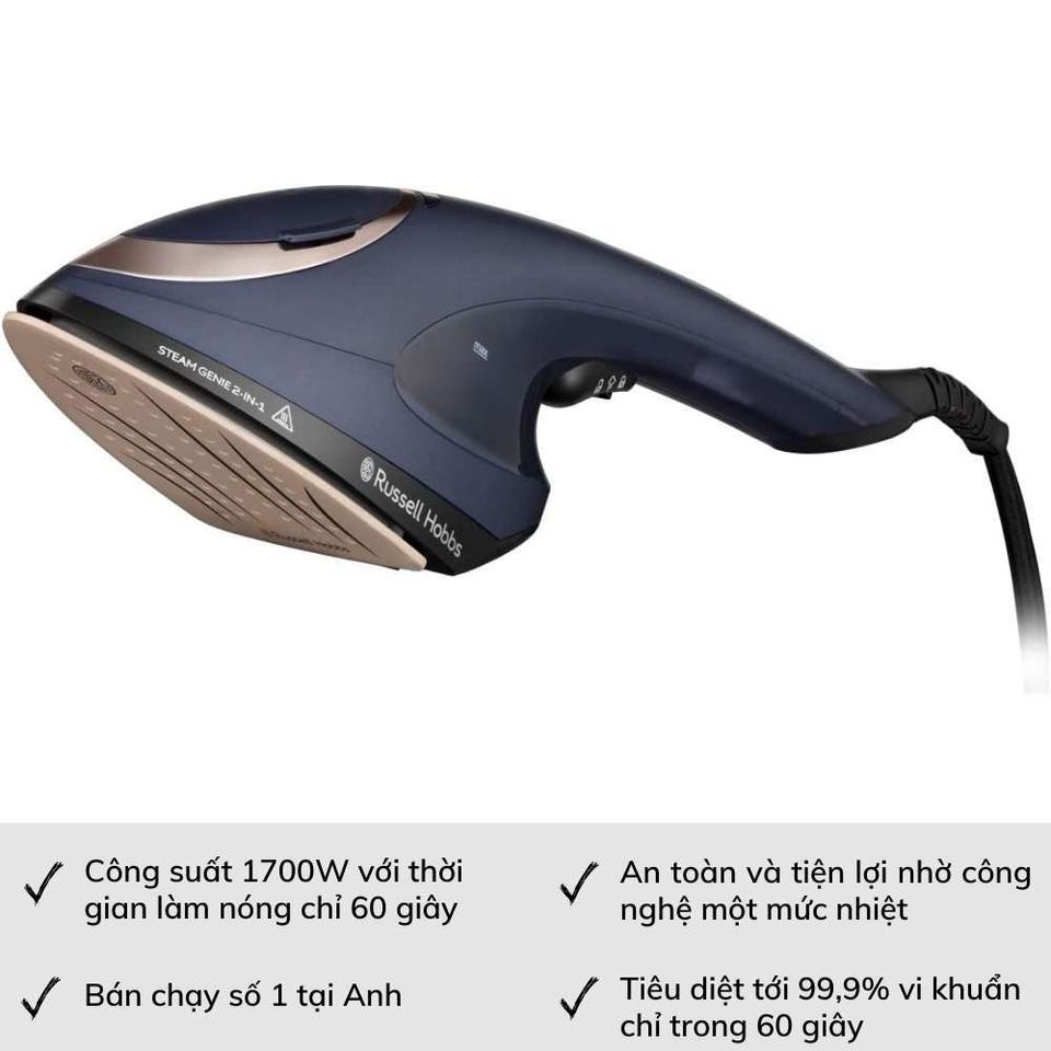 Bàn Là Cầm Tay Russell Hobbs 28370-56 Steam Genie 2 in 1 735167