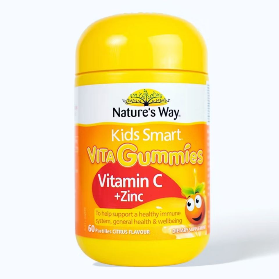 Kẹo Gum Bổ Sung Vitamin C+Zinc Tăng Cường Sức Đề Kháng cho Trẻ Nature's ...