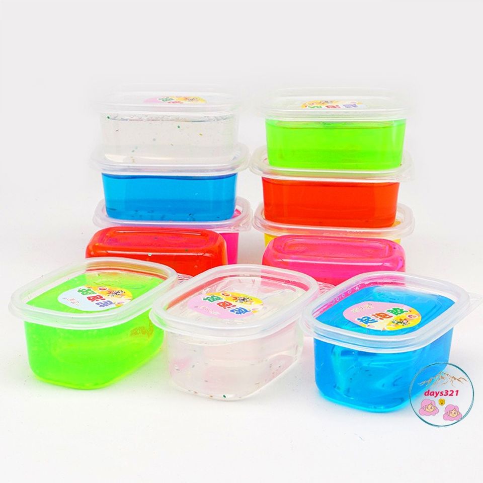 Slime trong nước biển phối 2 màu cực đẹp Đồ chơi hũ slam chất nhờn ma ...
