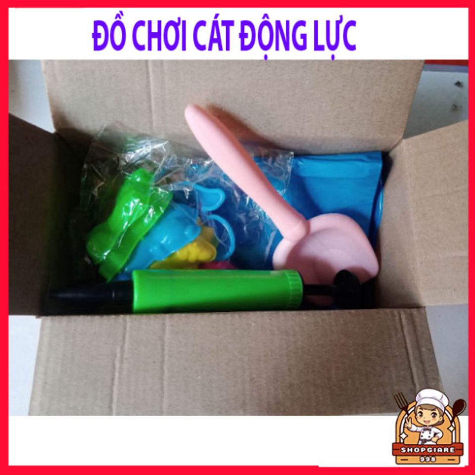 cát động lực.cát tạo hình.cát dẻo combo đủ 0.5kg cát muỗng phao khuôn ...