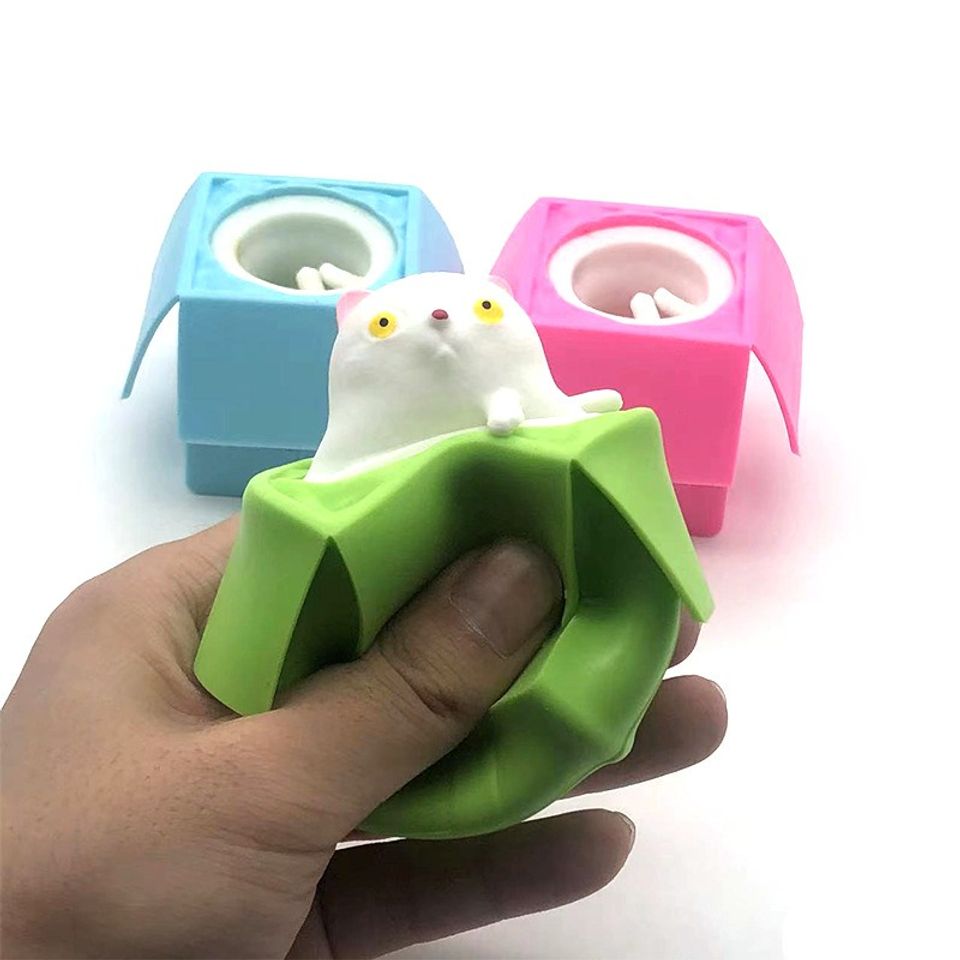 Mèo Trốn Trong Hộp Có Cánh Squishy - Đồ Chơi Bóp Tay Mềm Mịn Giảm ...