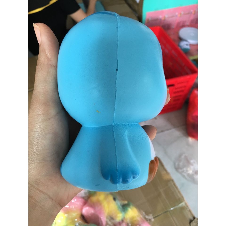 Squishy Lớn JUMBO Hình vịt con màu xanh dương Đồ Chơi Xốp Giảm Stress ...