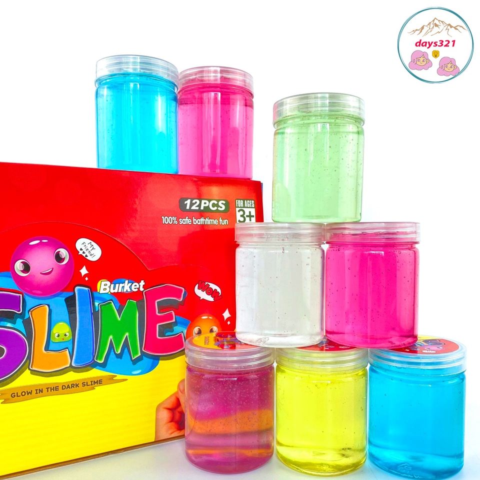SLIME TRONG hình trụ 6 màu cực đẹp thiết kế độc đáo ấn tượng Đồ chơi ...
