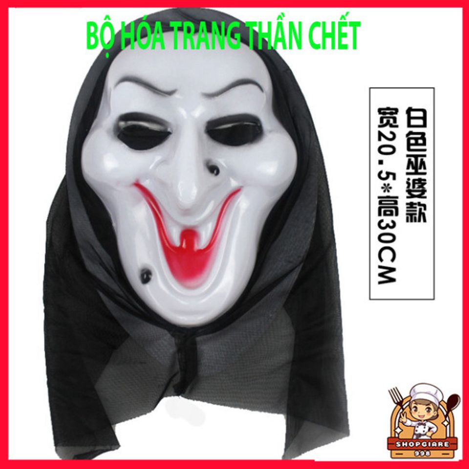 Mặt nạ trùm đầu giả dạng Thần Chết Scream red color kjnh dị halloween ...
