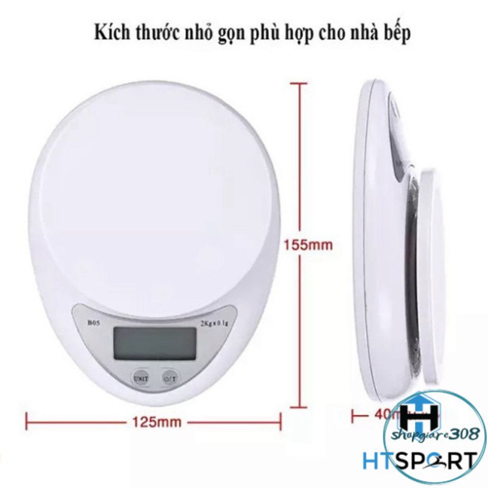 Cân Điện Tử Mini Để Bàn Tiểu Ly B05, Cân Thực Phẩm Nhà Bếp Chính Xác ...