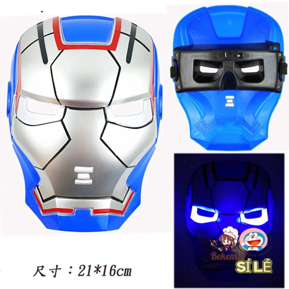 Mặt nạ siêu nhân ĐÔ RÊ MON doraemon XANH có đèn - Đồ chơi Trung thu Hóa ...