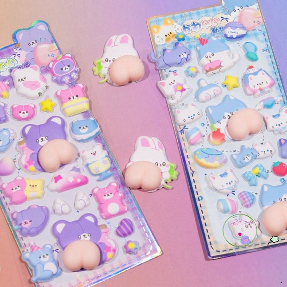 Nhãn dán vui nhộn UMISS, Sticker bong bóng hoạt hình giảm stress, Hiệu ...