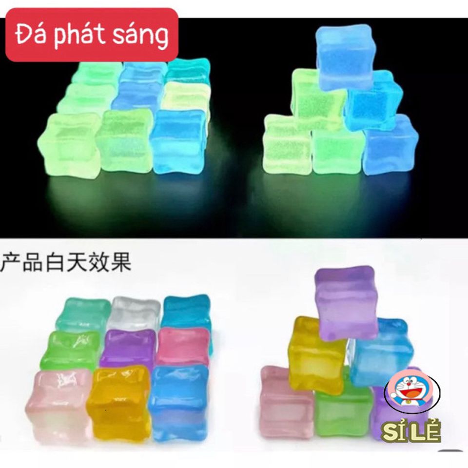 Đá pha lê phát sáng trang trí nhiều màu, làm đồ handmade, phụ kiện ...