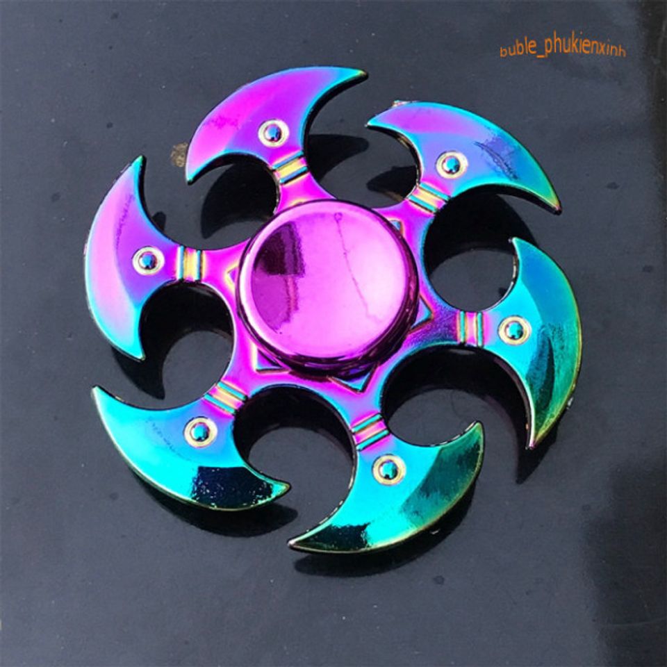 ```CON QUAY SPINNER TÍM GRADIENT Kim loại Rubik giải trí giá rẻ - đồ ...