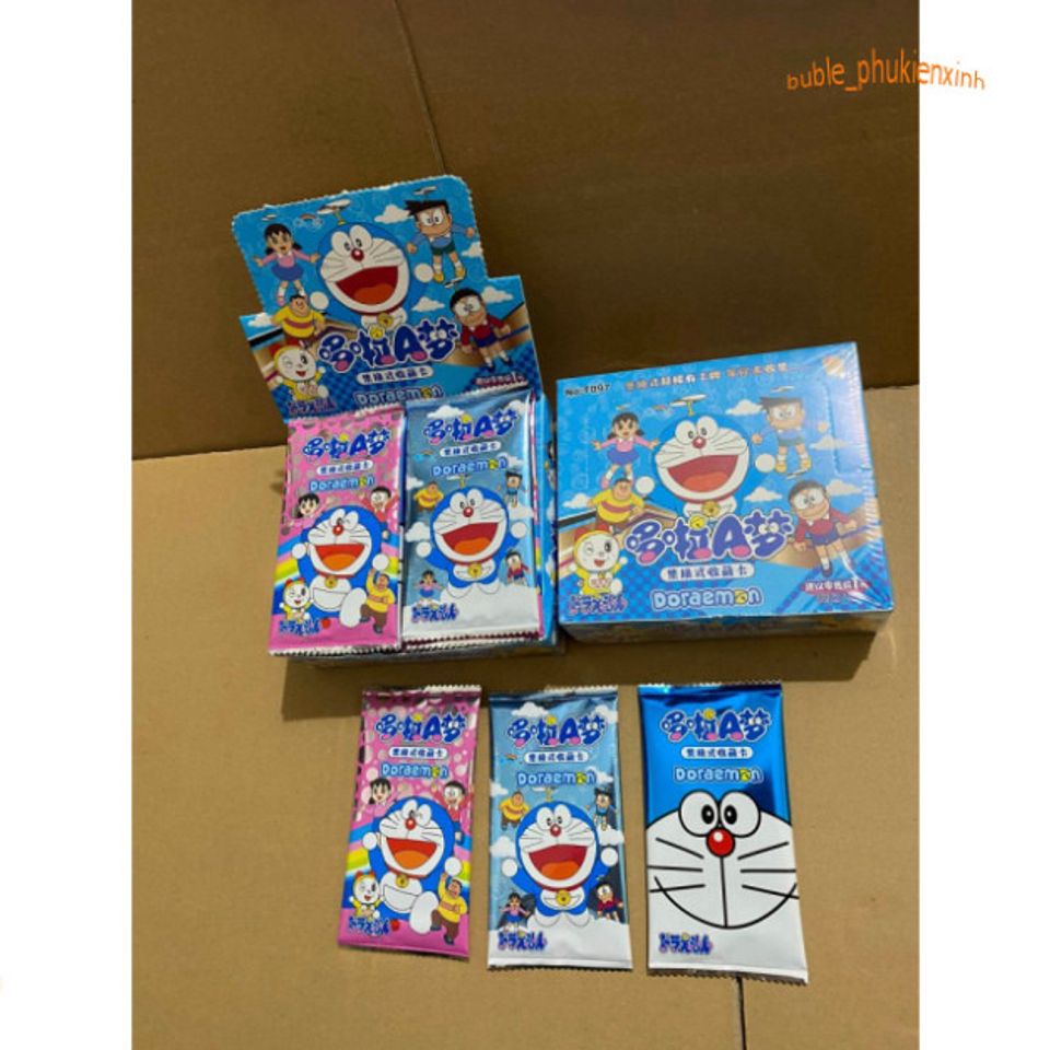 Bộ thẻ bài 160 lá hình Doraemon, Nobita, Chaien, Xuka, Xê Kô và nhiều ...