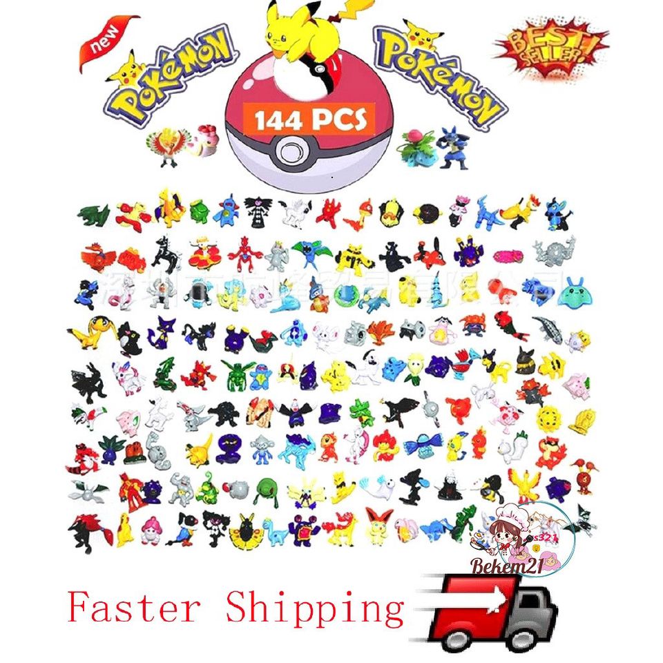 Bộ 24-120 mô hình đồ chơi Pokemon MMULCK kích thước 2-4cm độc đáo rẻ ...